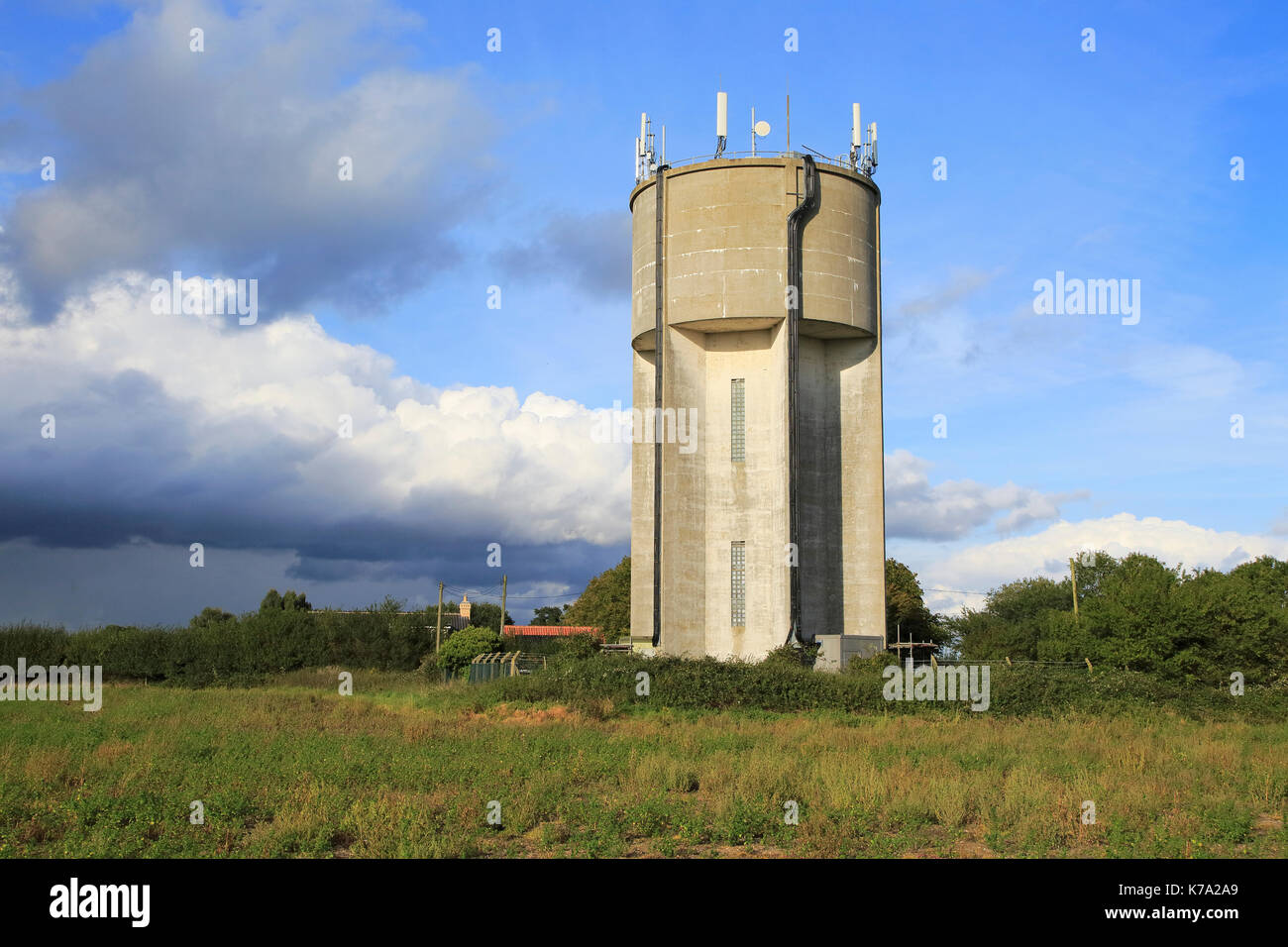 Anglian Water Tower water storage and supply, Hollesley, Suffolk ...