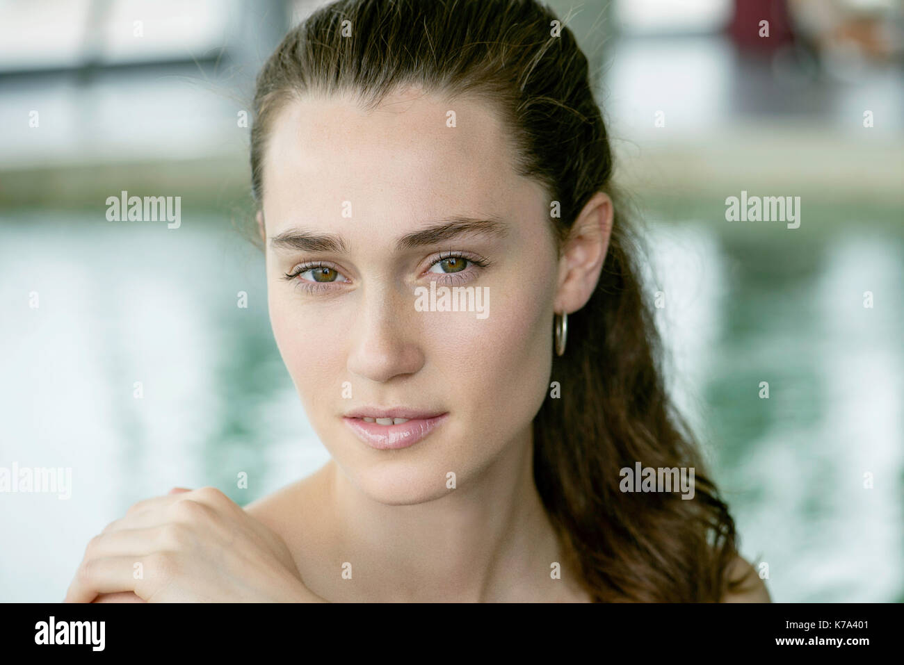 Woman swimming pools skin hi-res stock photography and images - Alamy