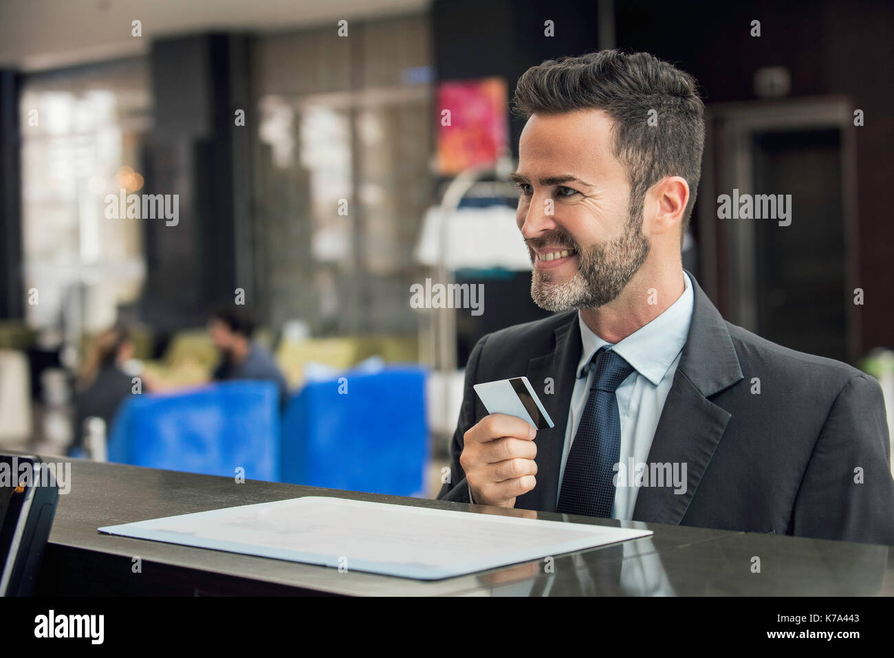 Bank counter hi-res stock photography and images - Alamy