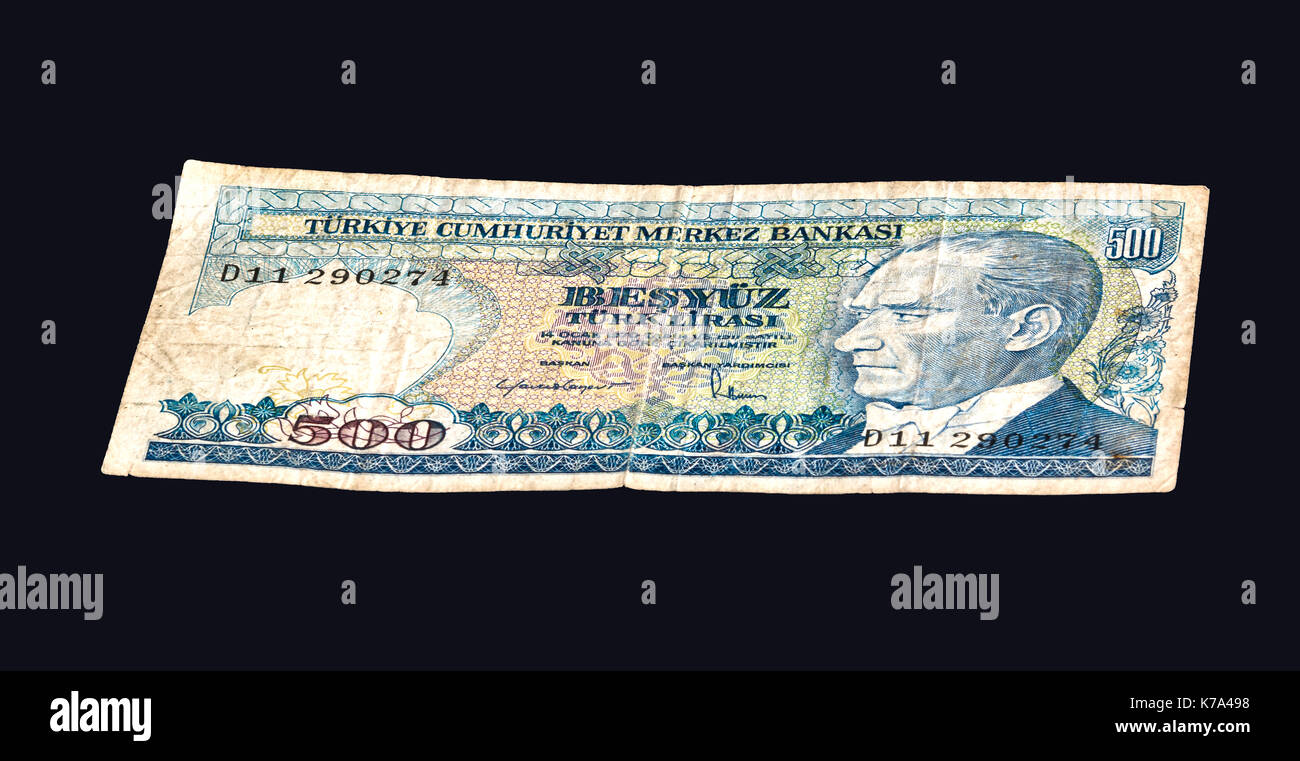 Old turkish lira note hi-res stock photography and images - Alamy