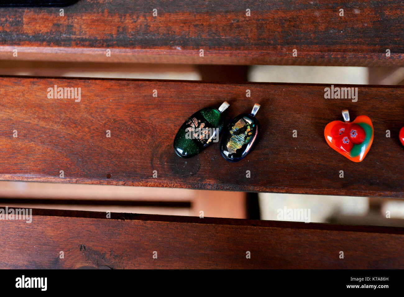 Glass jewellery hi-res stock photography and images - Alamy
