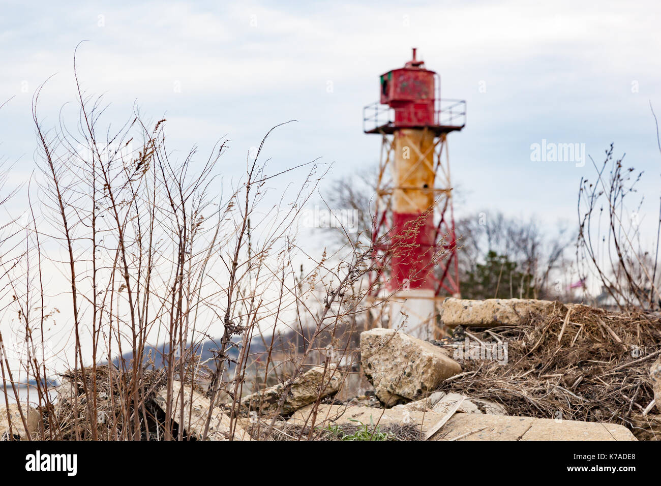 LEONARDO, NEW JERSEY - March 24, 2017: A view of the Conover Beacon ...