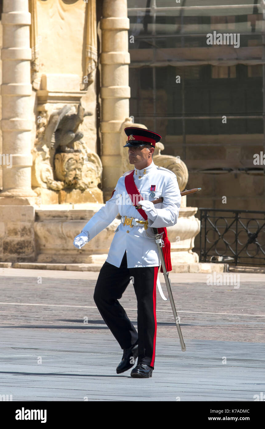 Armed Forces of Malta guard of honour during ceremony in front of the ...