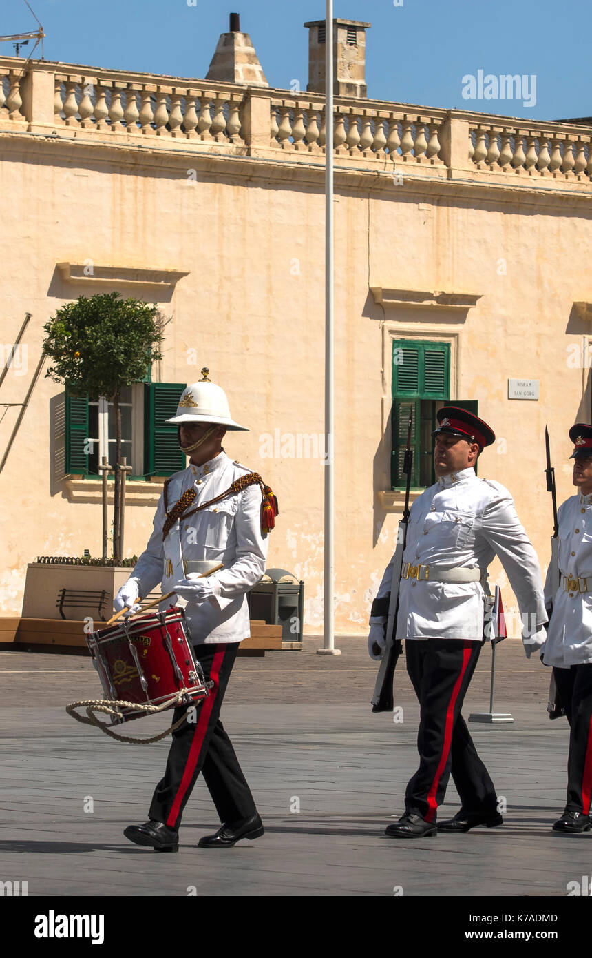 Armed Forces of Malta guard of honour during ceremony in front of the ...