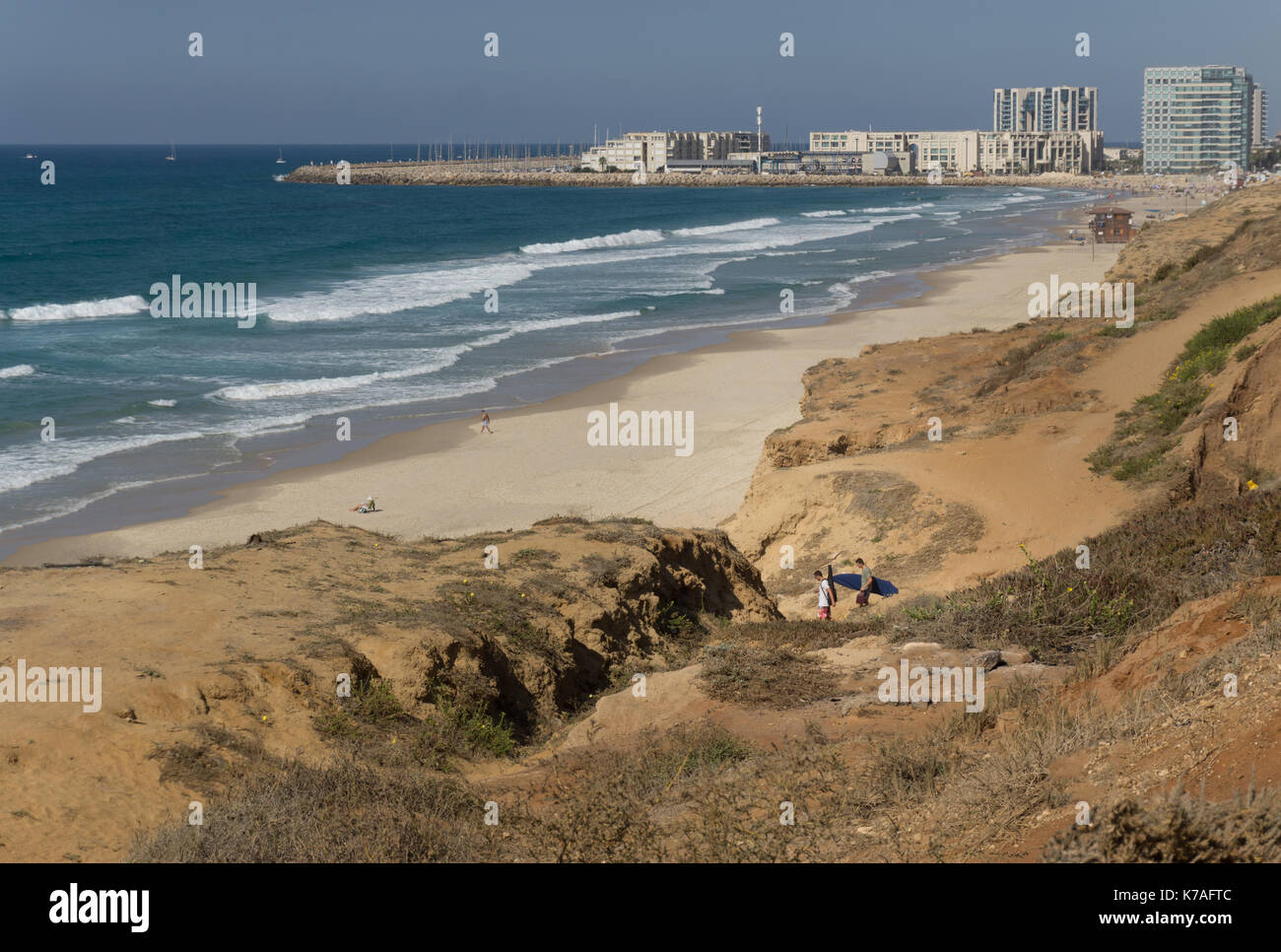 Herzliya beach aerial hi-res stock photography and images - Alamy