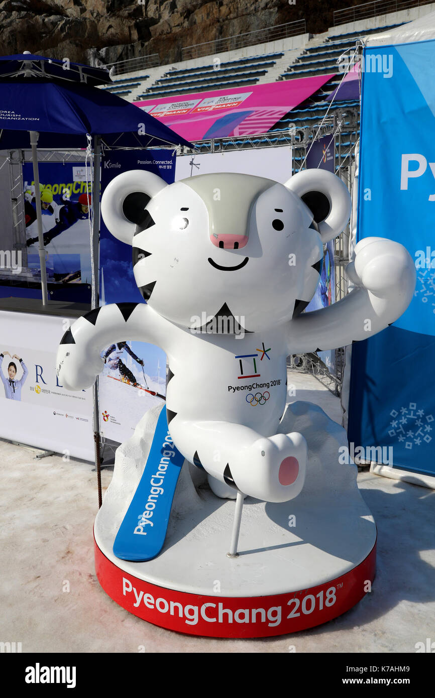 Pyeongchang 2018 mascot hi-res stock photography and images - Alamy
