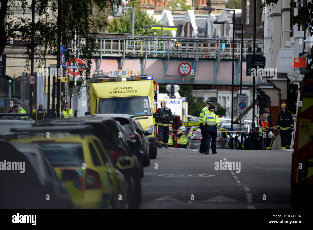 A terrorist bomb explosion has occurred at Parsons Green Underground ...