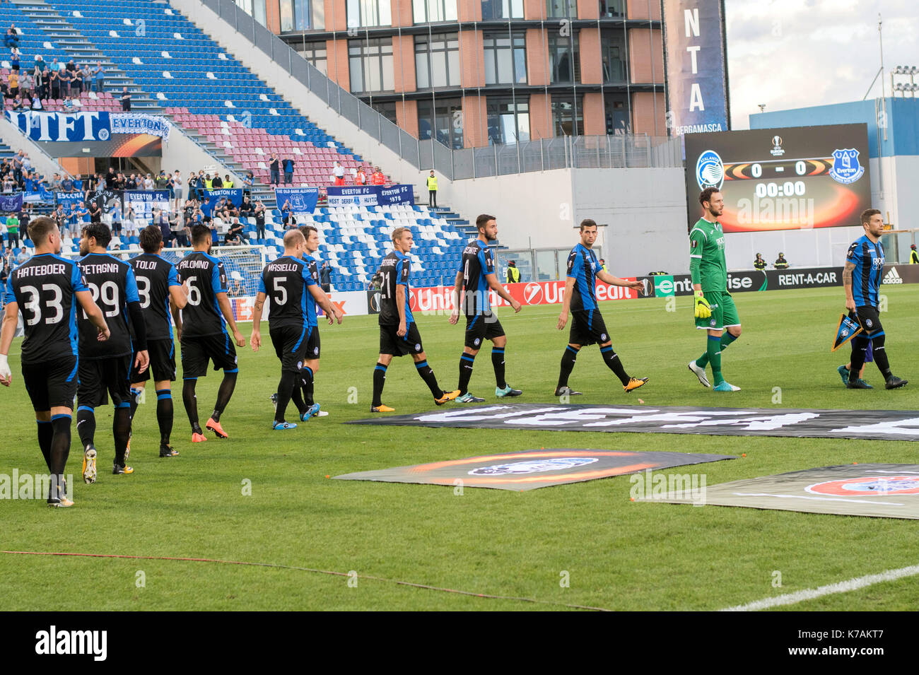Reggio Emilia, Italy. 14th Sep, 2017. Atalanta team group Football ...