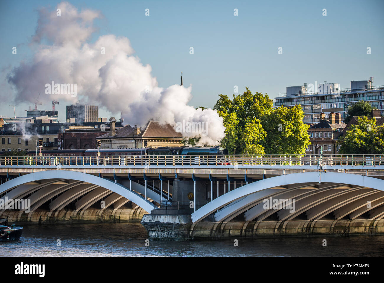LNER A3 Class steam locomotive ‘Flying Scotsman’ crosses Grosvenor ...