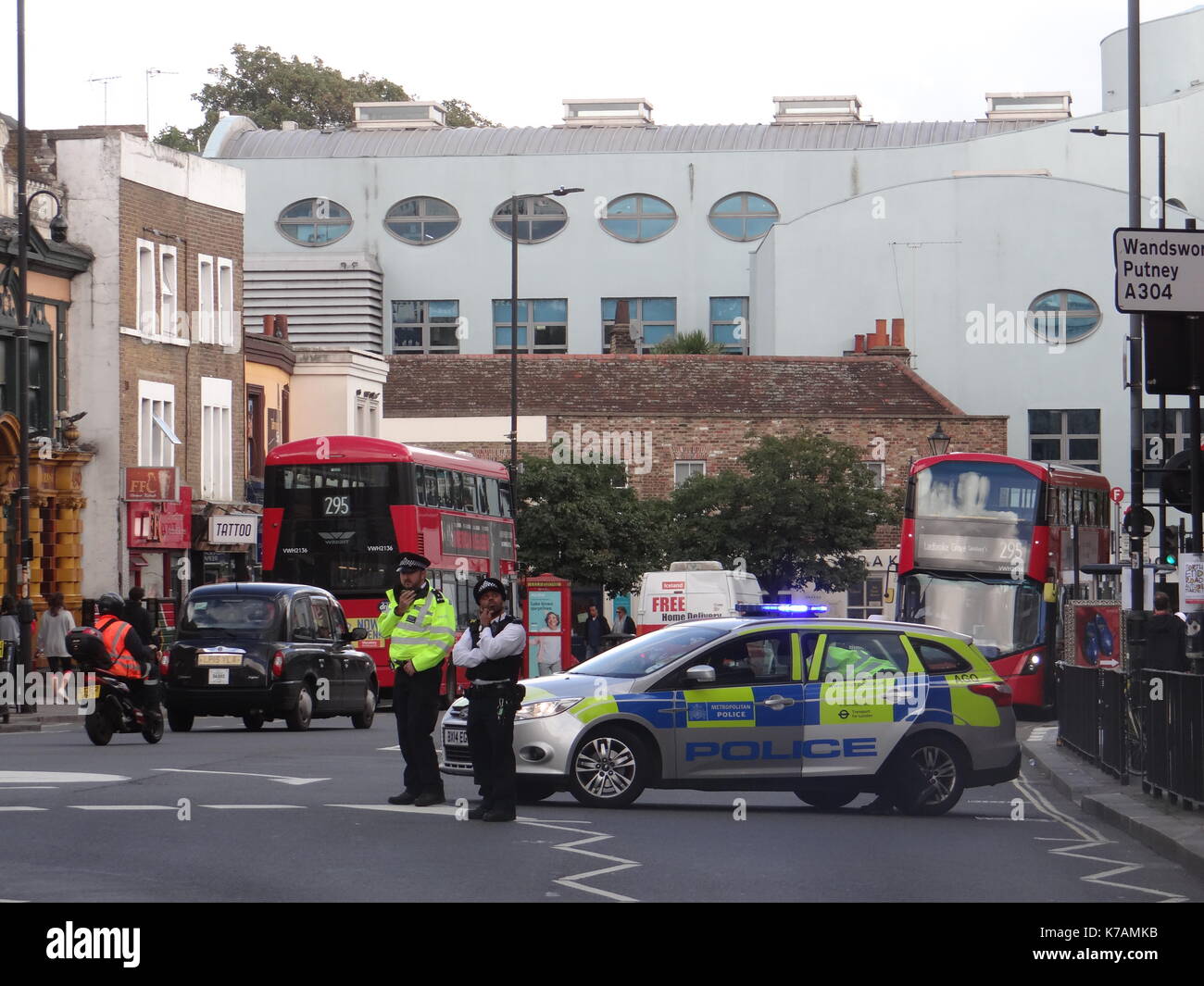 London, UK. 15th Sep, 2017. Aftermath of the explosion of the ...