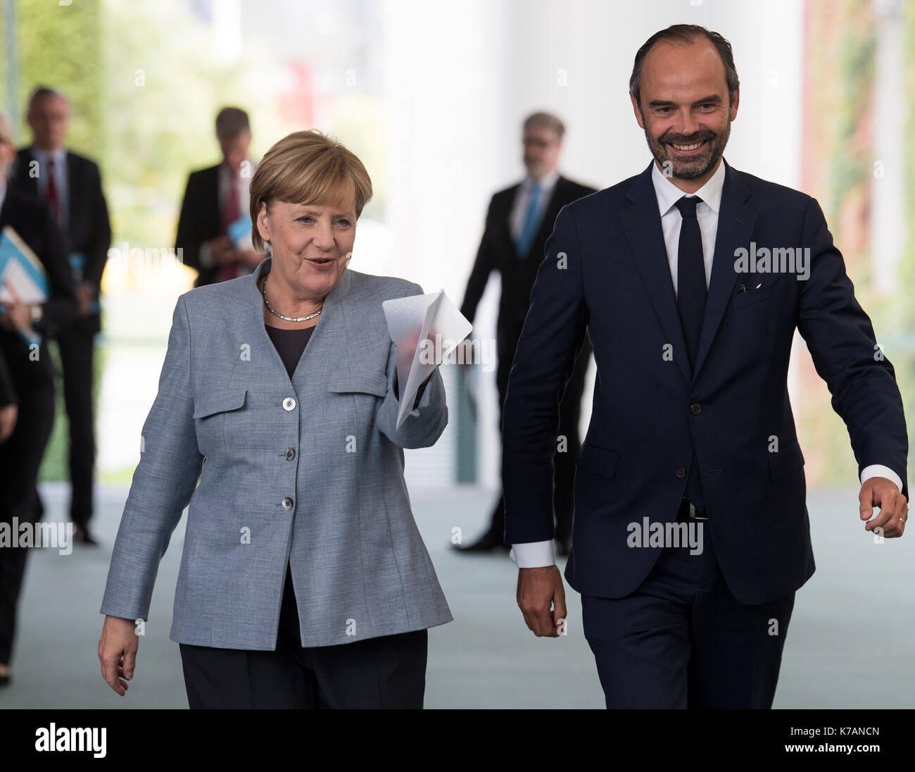 Berlin, Germany. 15th Sep, 2017. German Chancellor Angela Merkel (CDU ...