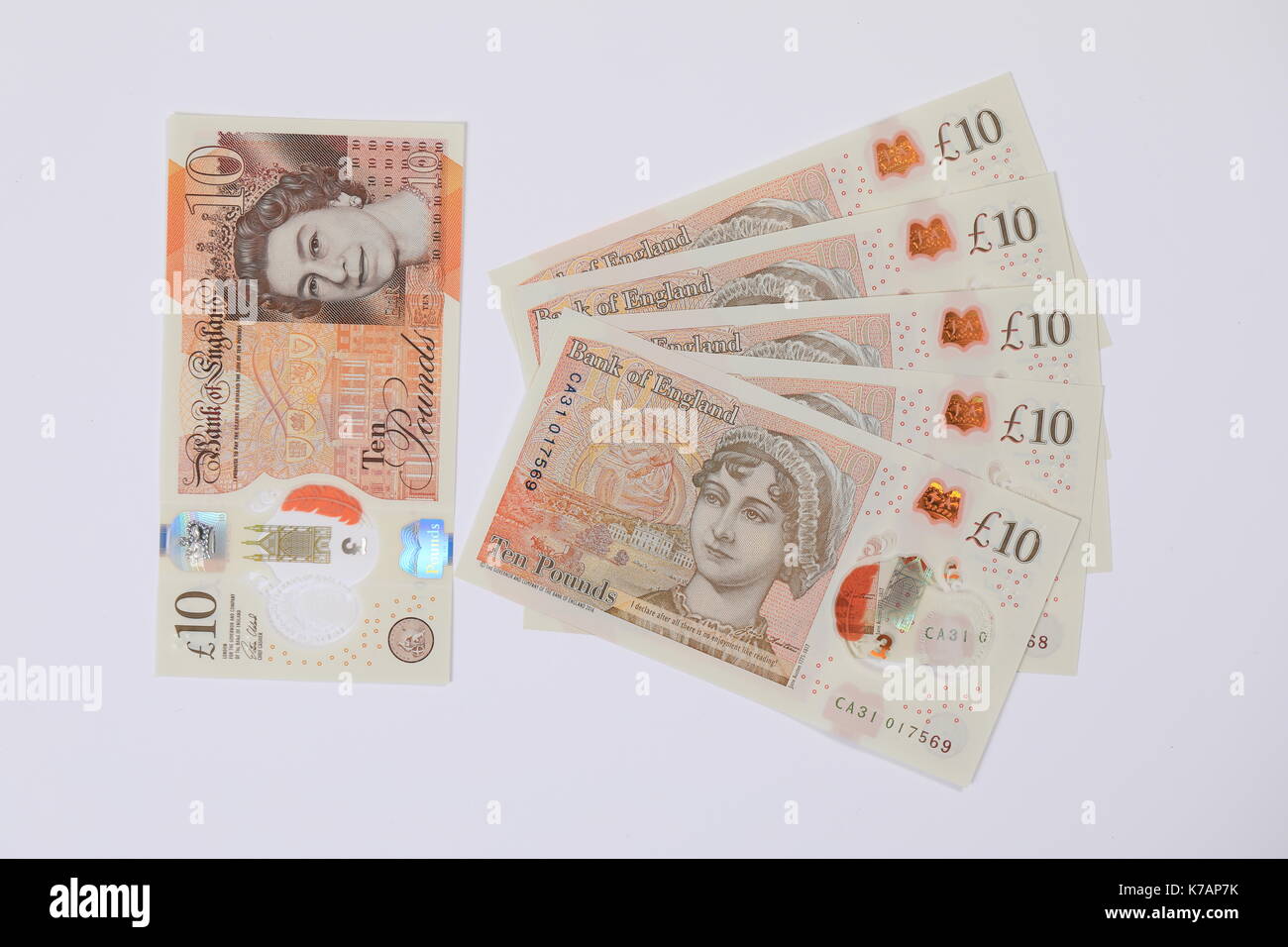 UK. 15th Sep, 2017. The new polymer ten, £10 pound note released into ...