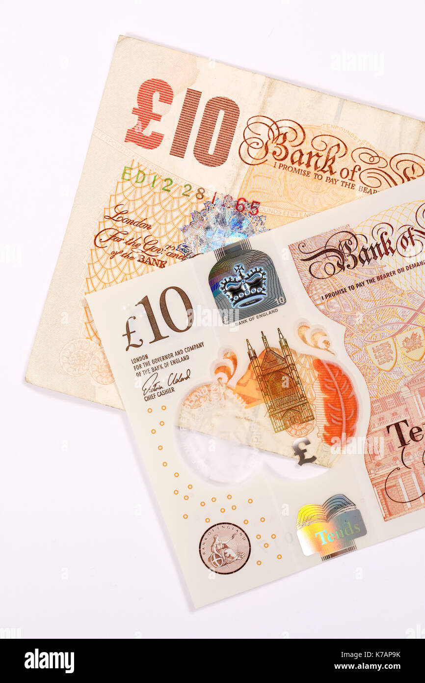 UK. 15th Sep, 2017. The new polymer ten, £10 pound note released into ...