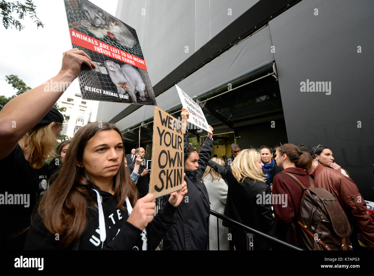 Anti fur protest lfw hi-res stock photography and images - Alamy