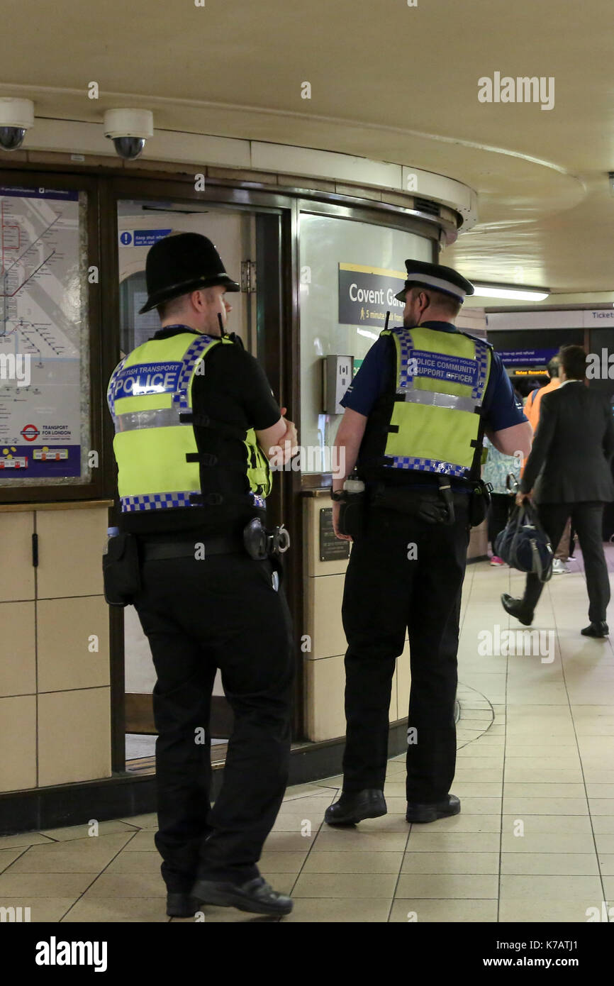 Security and police in leicester square hi-res stock photography and ...