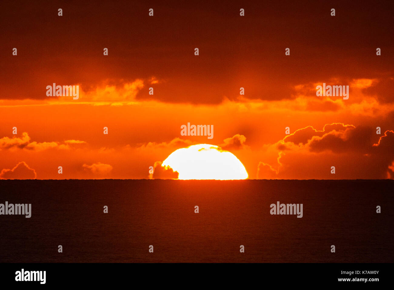 St Ouens, Jersey. 15th Sept, 2017. UK Weather. Channel Islands Sunset ...