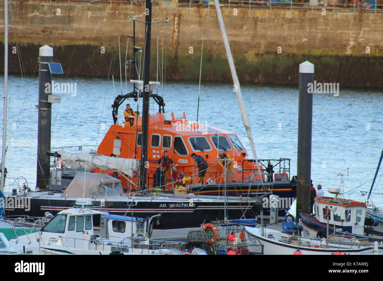 Newlyn Harbour, Mounts Bay, Penzance, Cornwall. UK. 15th Sep, 2017 ...