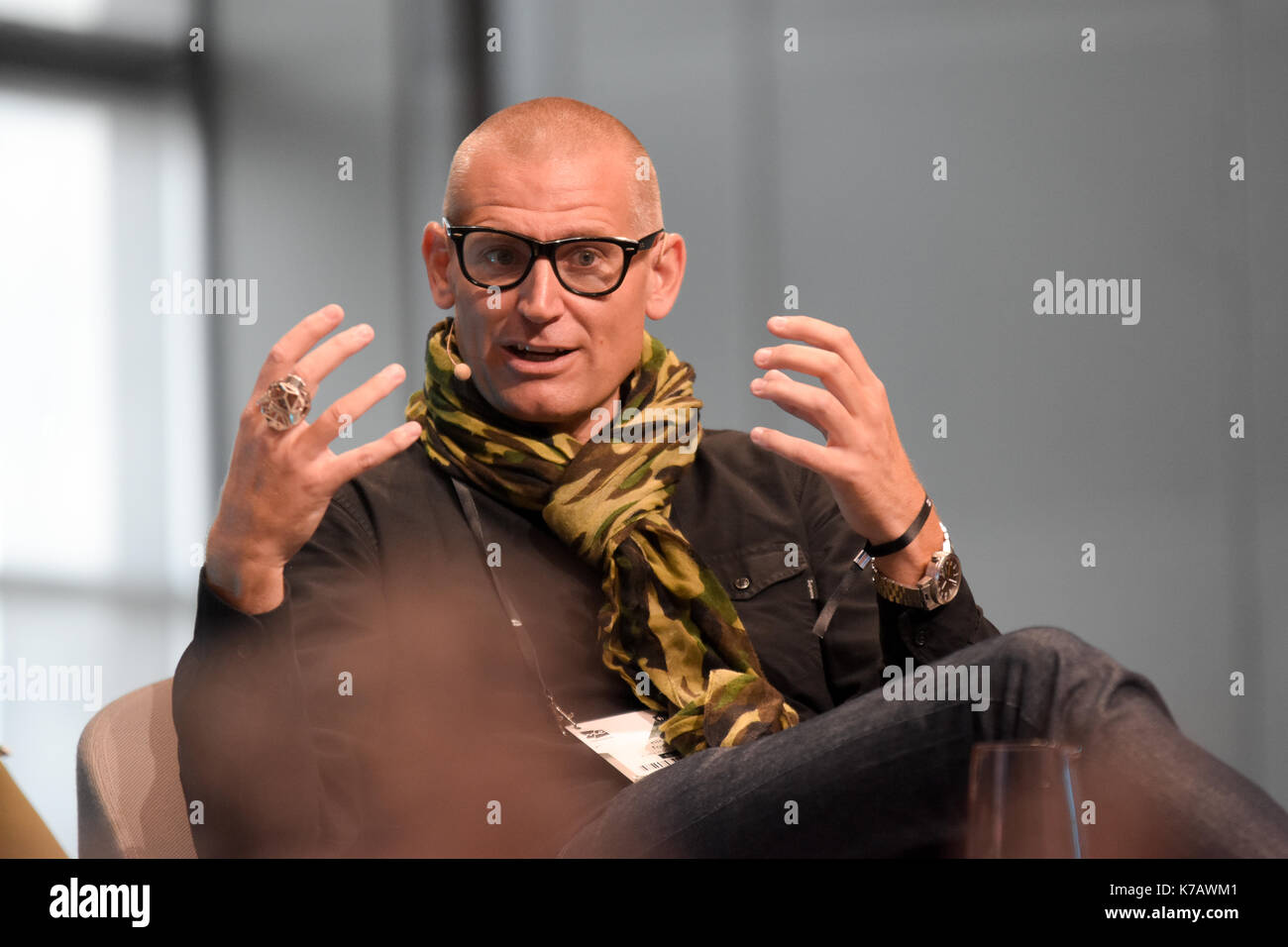 Frankfurt, Germany. 15th Sep, 2017. Nick Foster, head of industrial ...