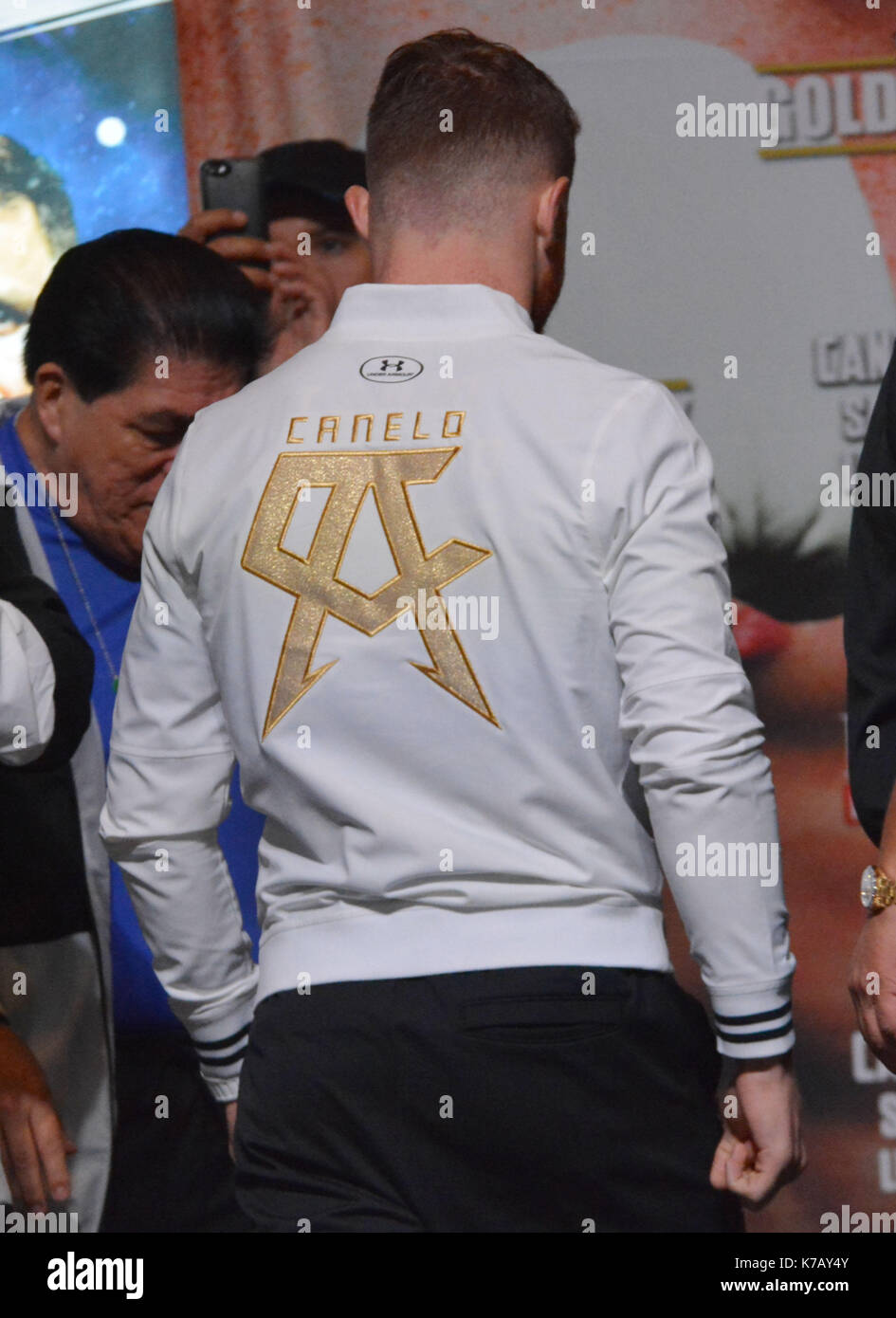 Las Vegas, Nevada, USA. 15th Sep, 2017. Boxer Canelo Alvarez attends ...