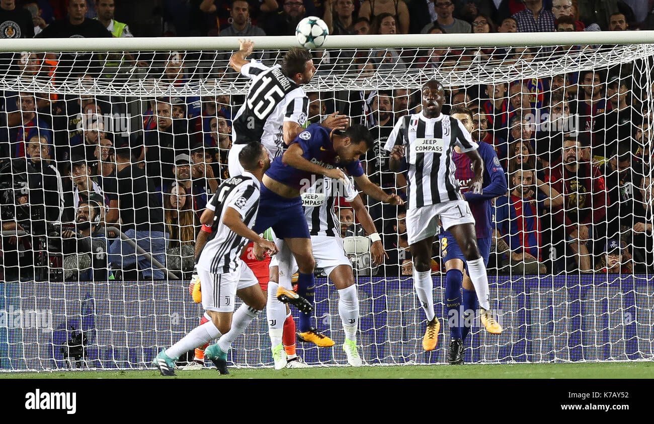 12 September 2017, Camp Nou, Barcelona, Spain; Group stage of the UEFA ...