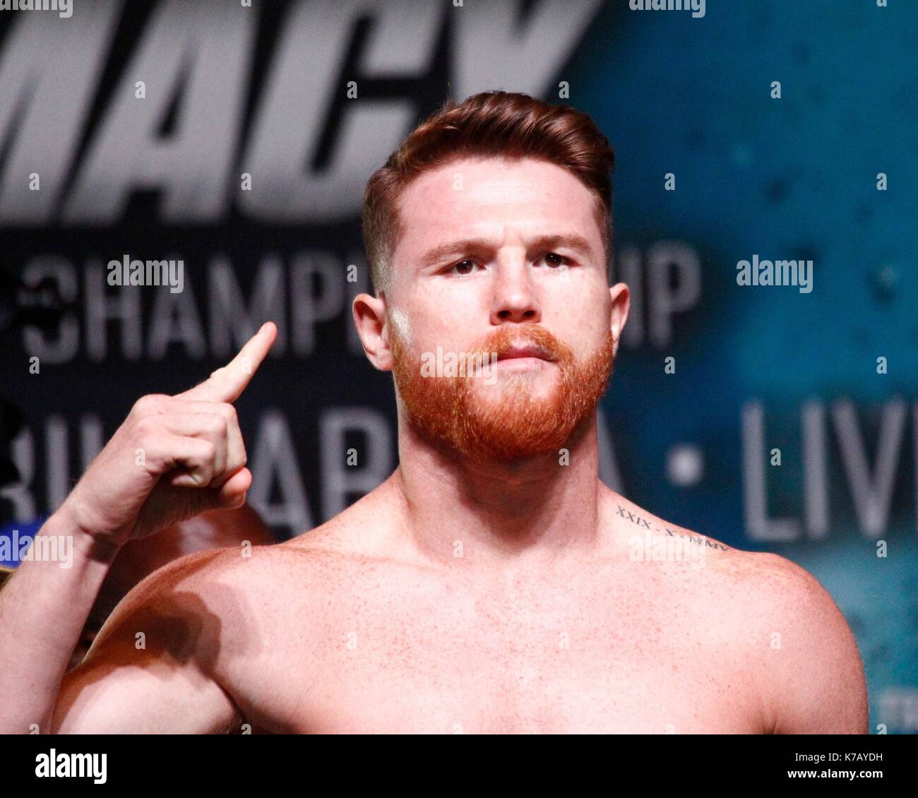 Las Vegas, NV, USA. 15th Sep, 2017. Canelo Alvarez in attendance for ...