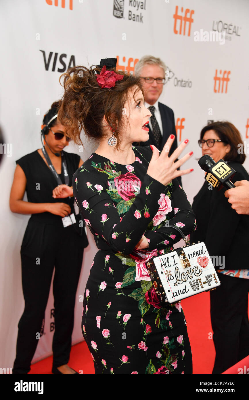 Toronto, Ontario, Canada. 15th Sep, 2017. Actress HELENA BONHAM CARTER ...