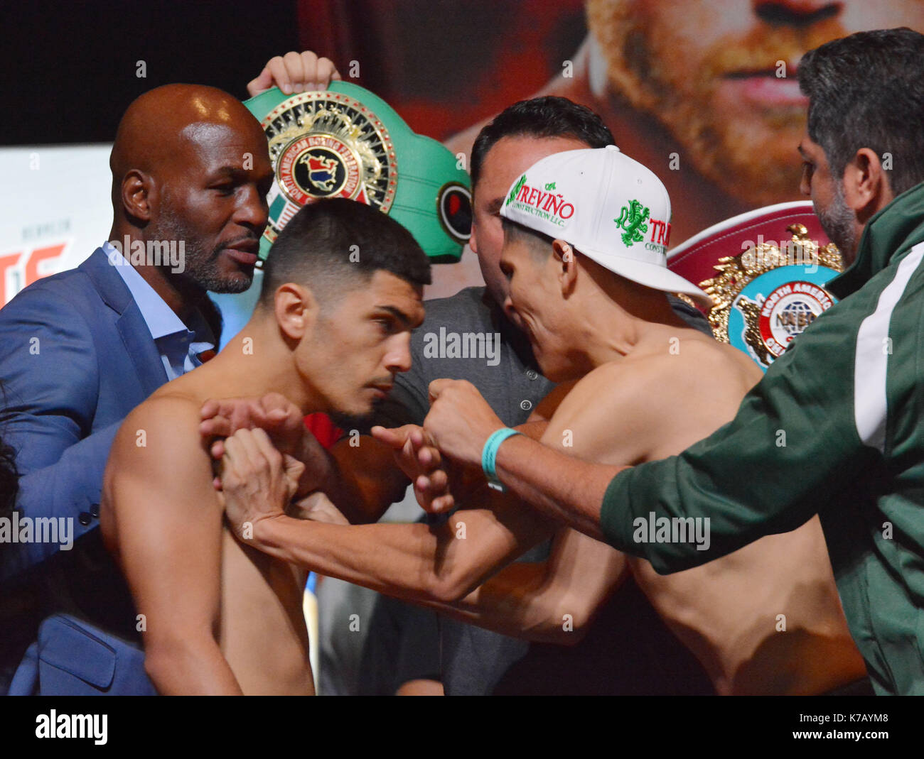 Las Vegas, Nevada, USA. 15th Sep, 2017. NABF Super Bantamweight ...