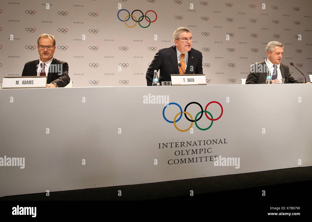 Lima, Peru. 15th Sep, 2017. International Olympic Committee (IOC ...
