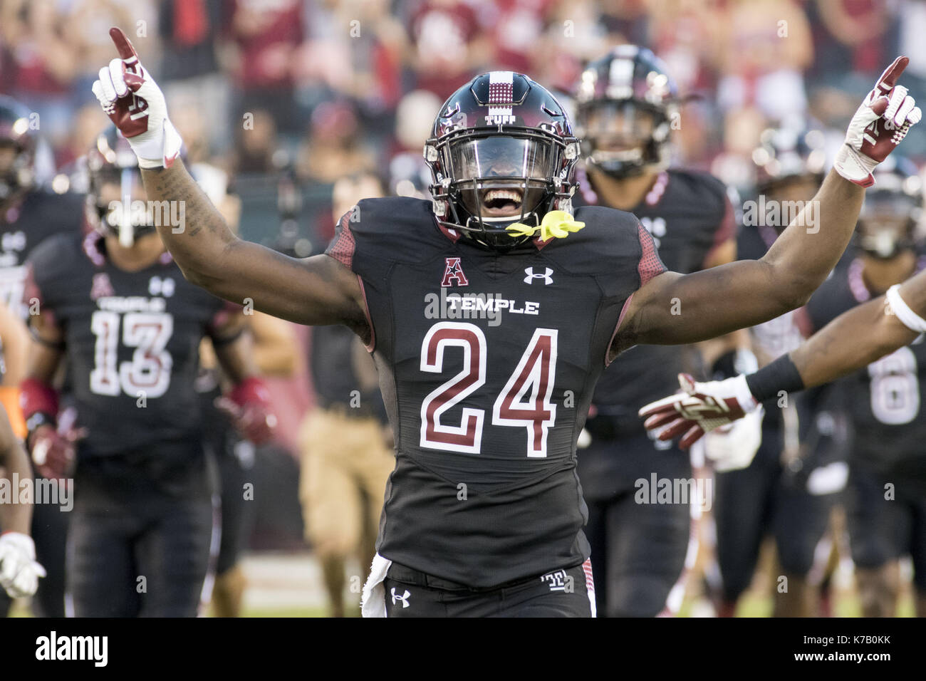 Philadelphia, Pennsylvania, USA. 15th Sep, 2017. Temple's DAVID HOOD RB ...