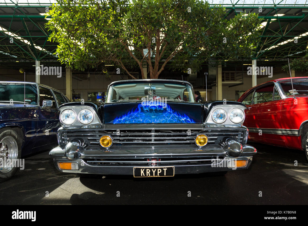 MELBOURNE, AUSTRALIA - 16 SEPTEMBER: Classic Car Show during the The ...