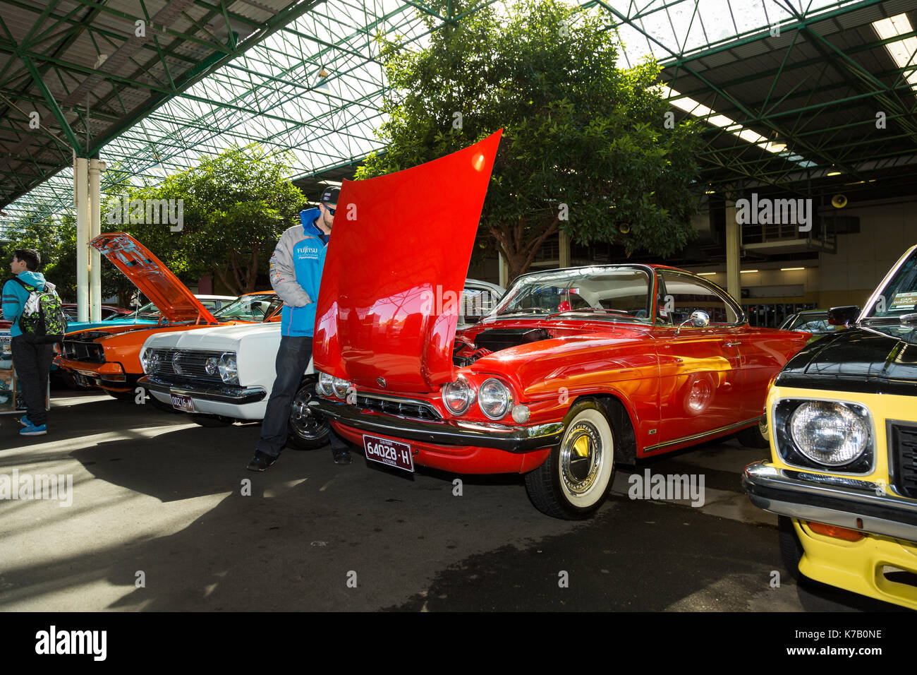 MELBOURNE, AUSTRALIA - 16 SEPTEMBER: Classic Car Show during the The ...