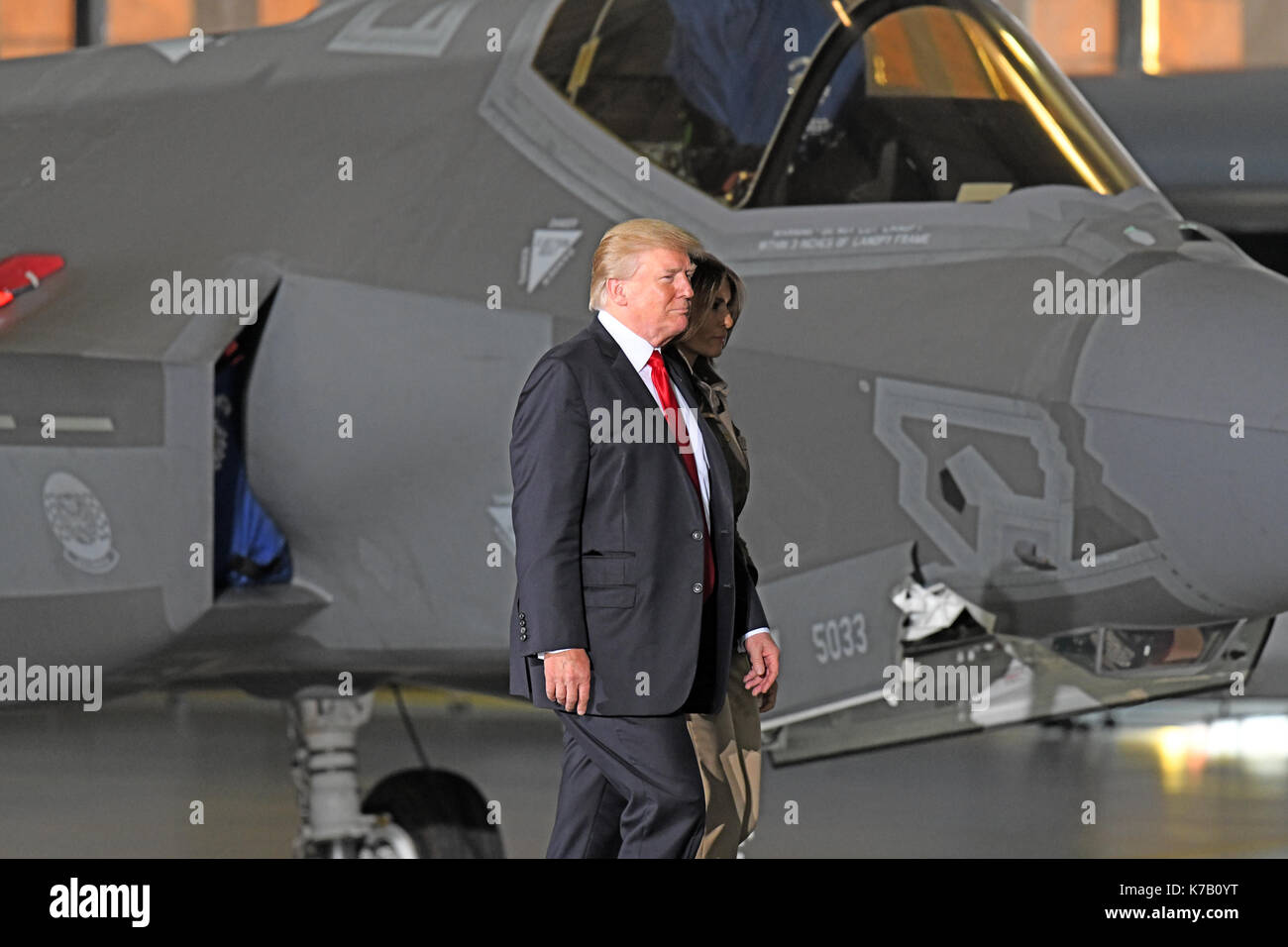 United States President Donald J. Trump and first lady Melania Trump ...