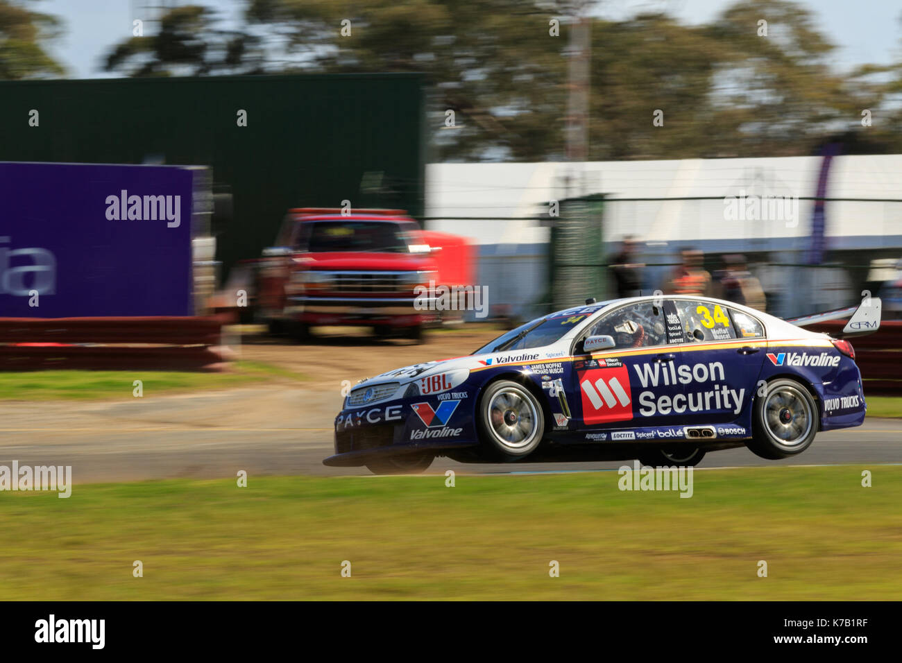 MELBOURNE, AUSTRALIA - 16 SEPTEMBER: James Moffat 34 driving for Wilson ...
