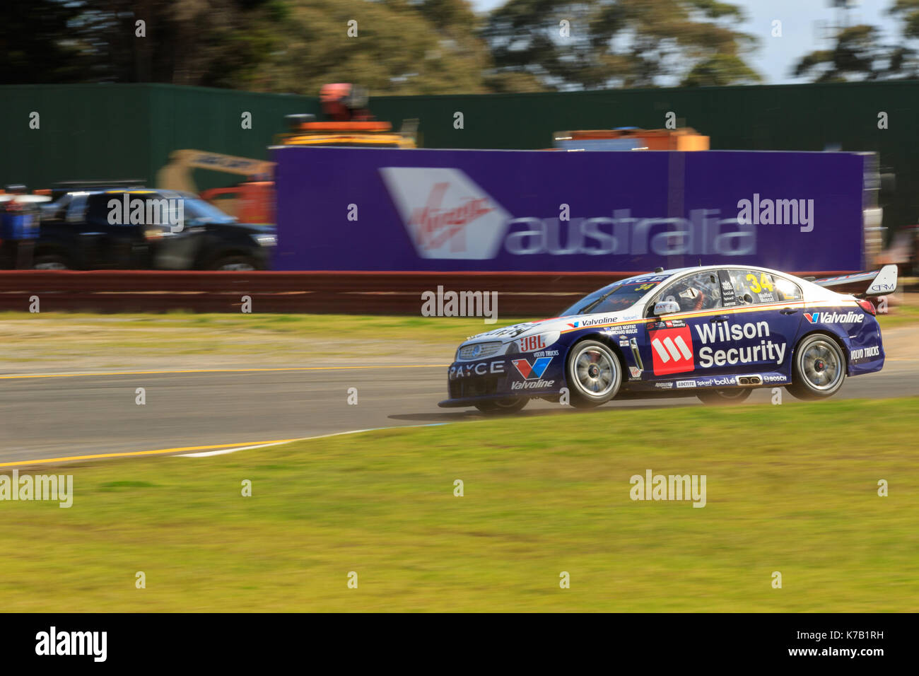 MELBOURNE, AUSTRALIA - 16 SEPTEMBER: James Moffat 34 driving for Wilson ...