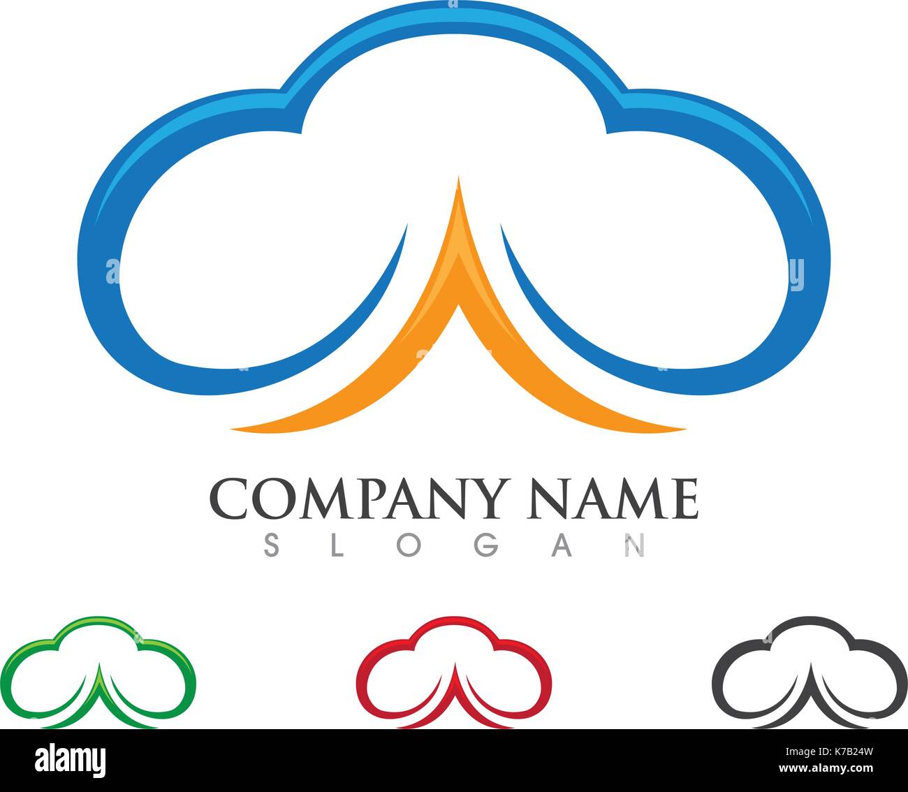 cloud logo icon vectordesign Stock Vector Image & Art - Alamy