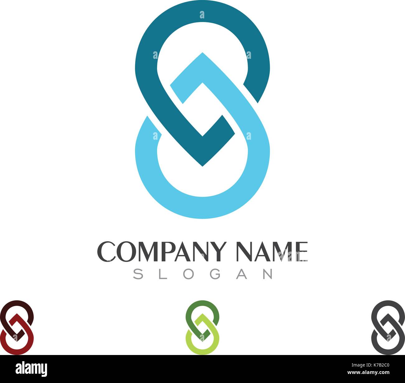 Infinity Design Infinity logo Vector Logo template Stock Vector Image ...