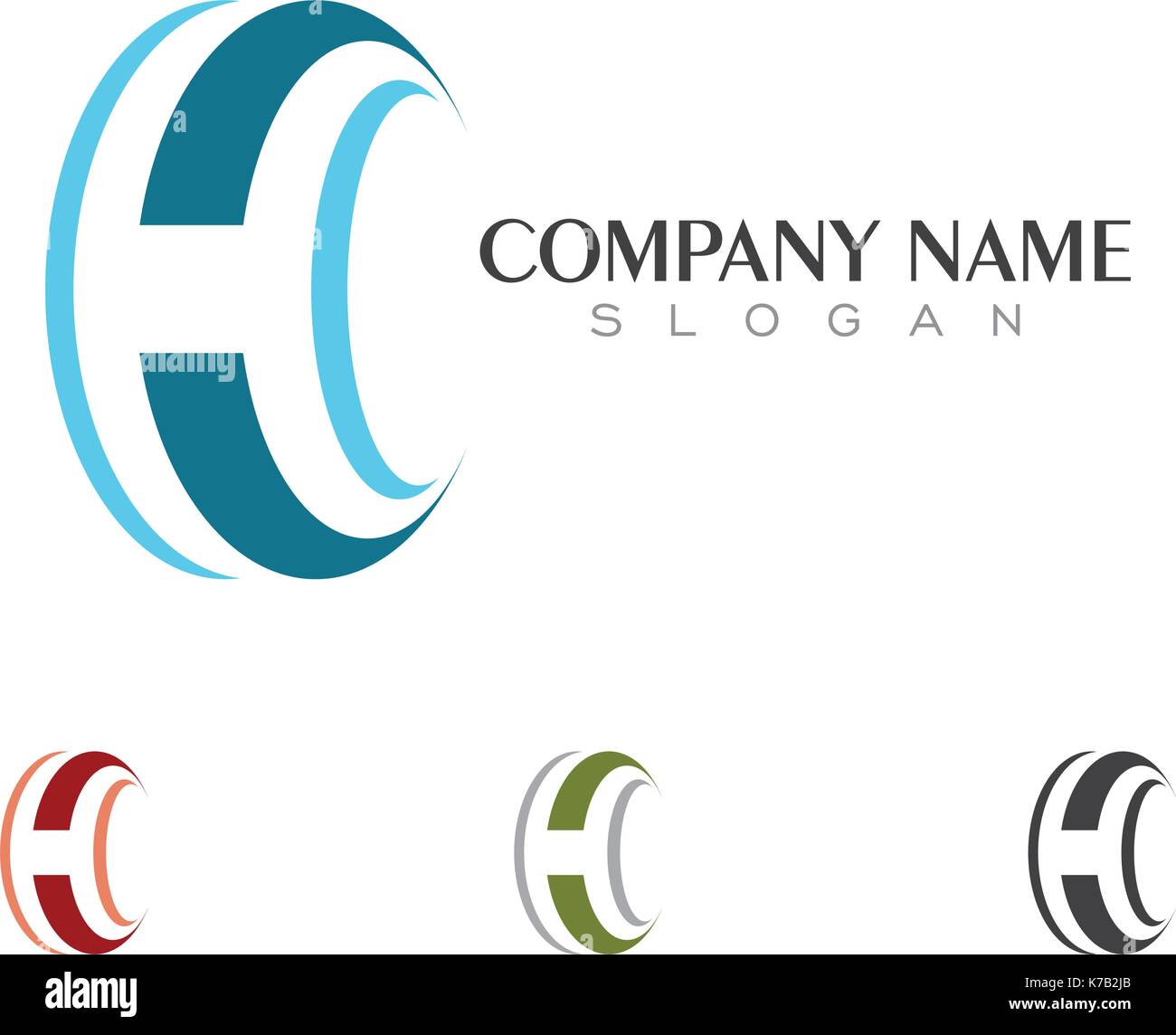 H Letter Logo Business Template Vector icon Stock Vector Image & Art ...