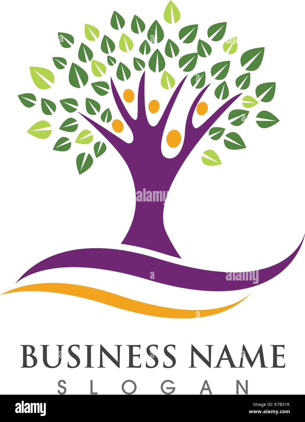 Tree icon logo template vector illustration Stock Vector Image & Art ...