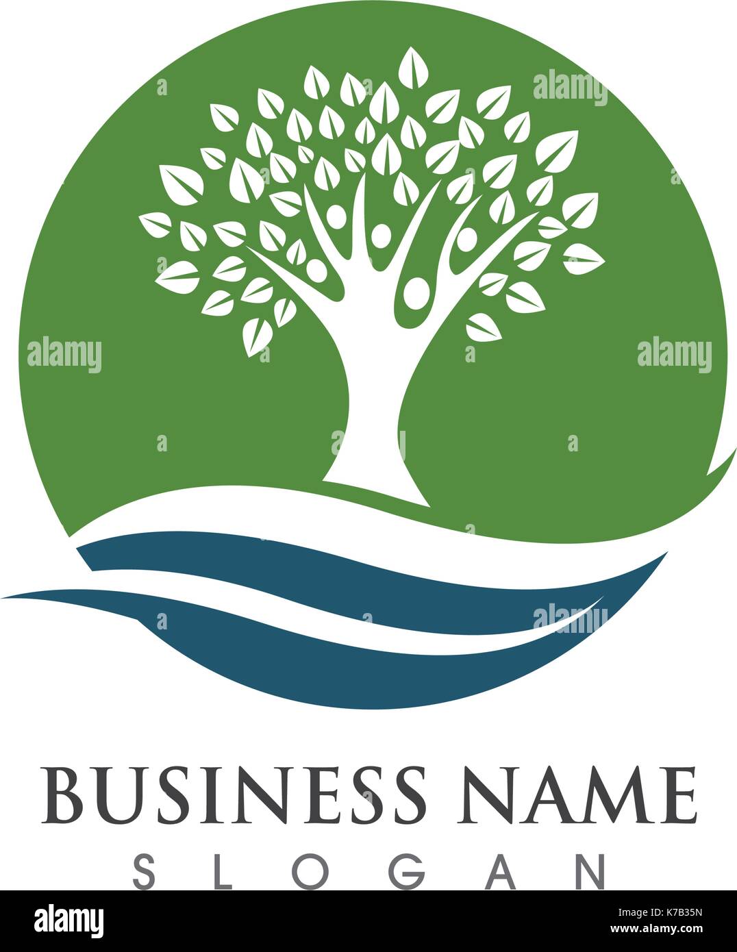 Tree icon logo template vector illustration Stock Vector Image & Art ...