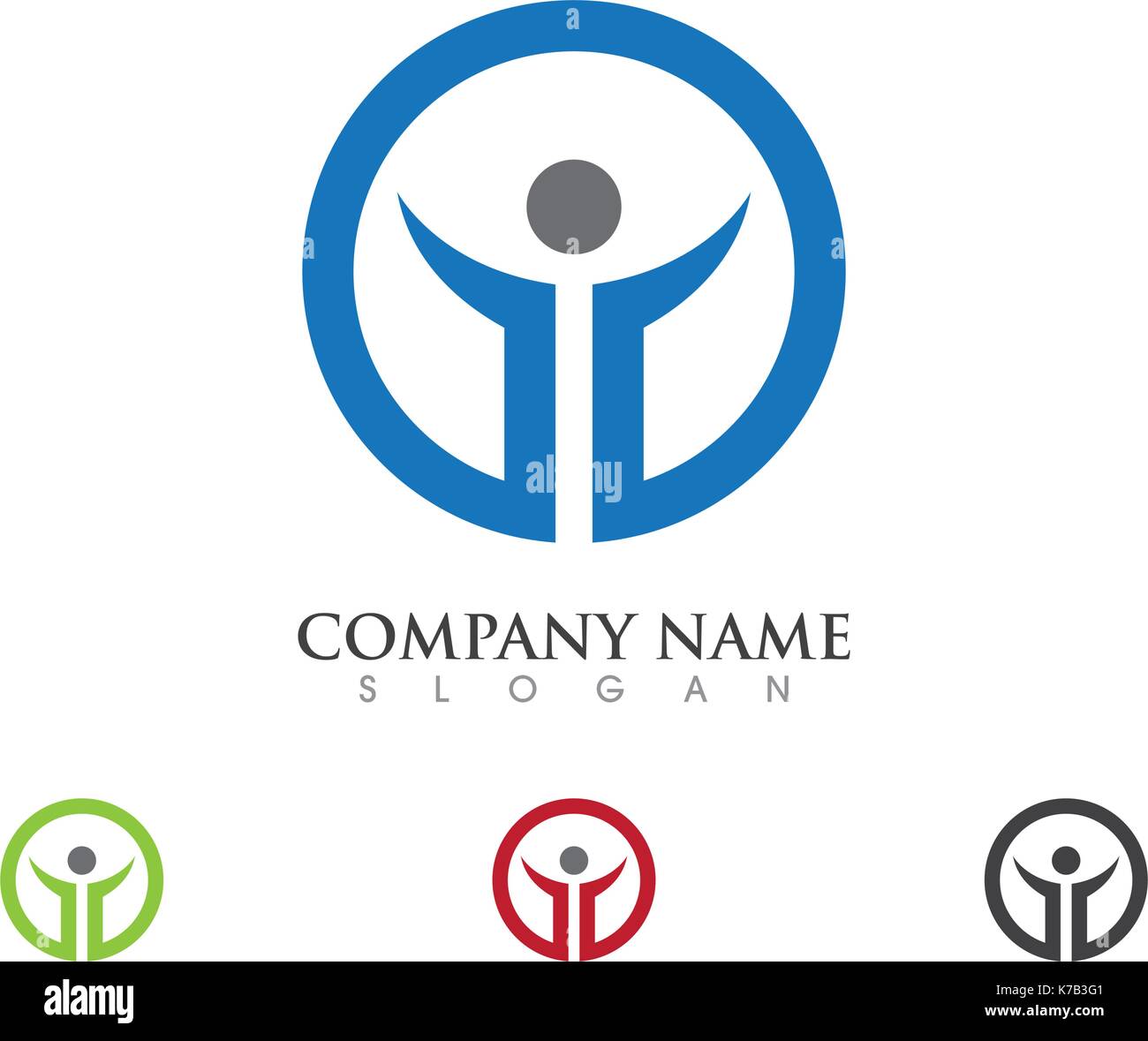 people logo template vector icon Stock Vector Image & Art - Alamy