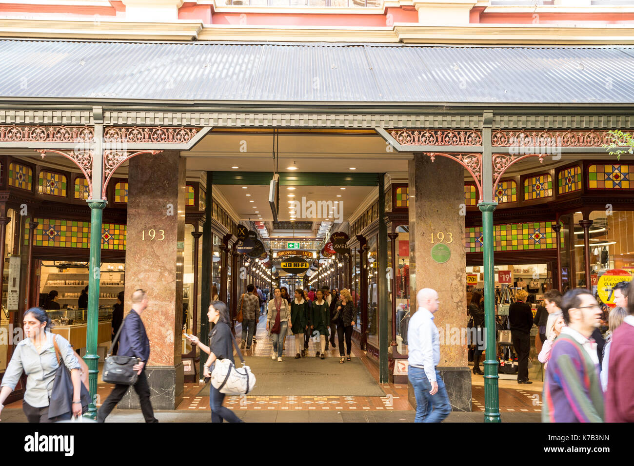 The Strand Arcade Victorian shopping mall centre in Sydney city centre ...
