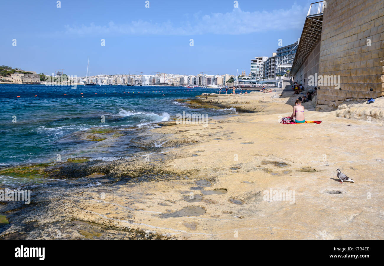 Tigne Point Beach Stock Photo - Alamy