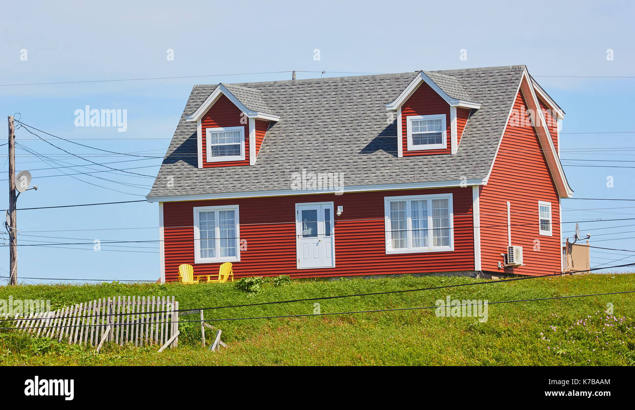 Typical modern wooden house, Newfoundland, Canada Stock Photo - Alamy