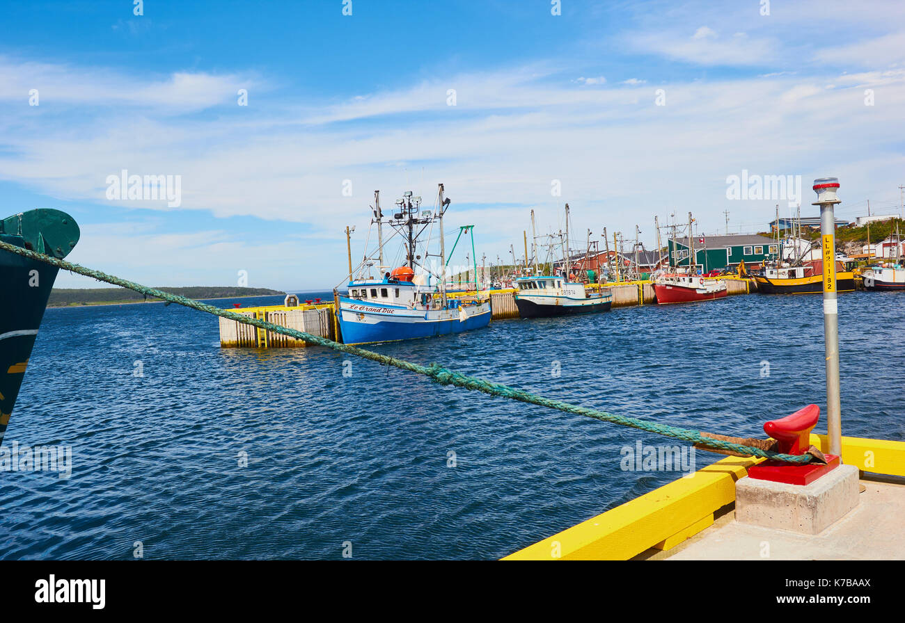 Fishing trawlers, Port au Choix, Newfoundland, Canada Stock Photo - Alamy