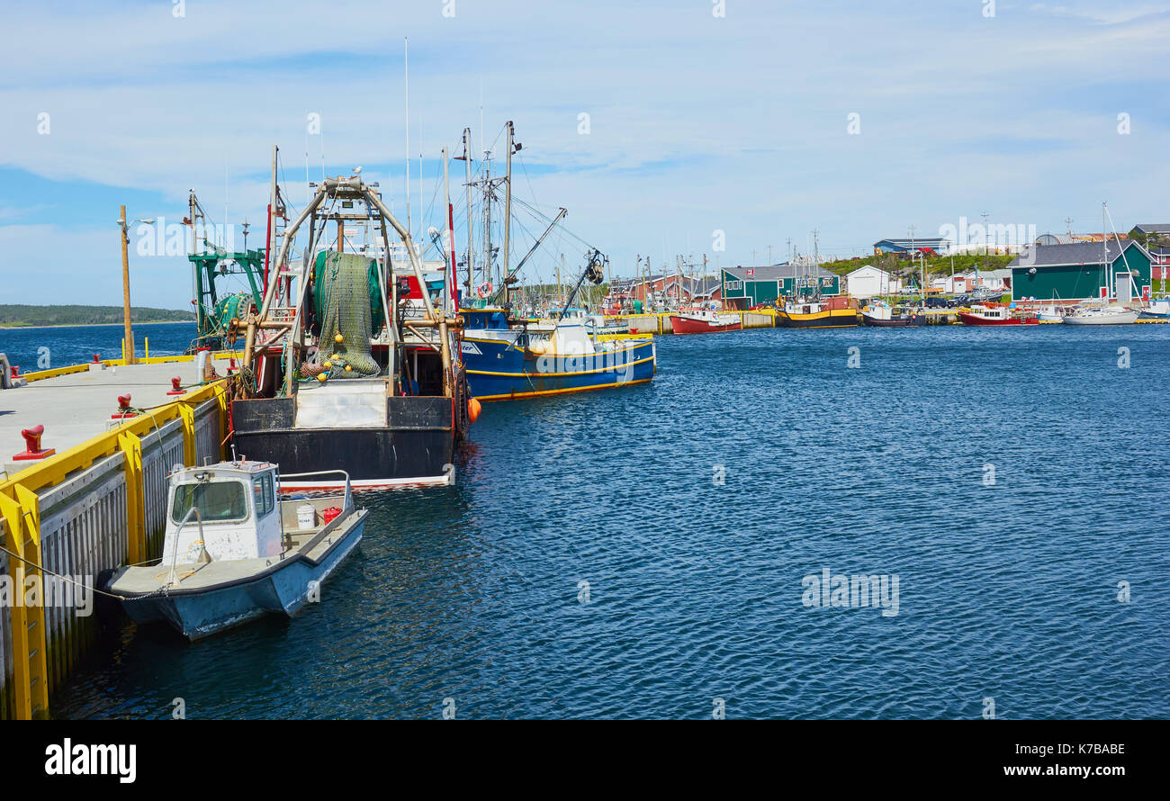 Fishing trawlers, Port au Choix, Newfoundland, Canada Stock Photo - Alamy