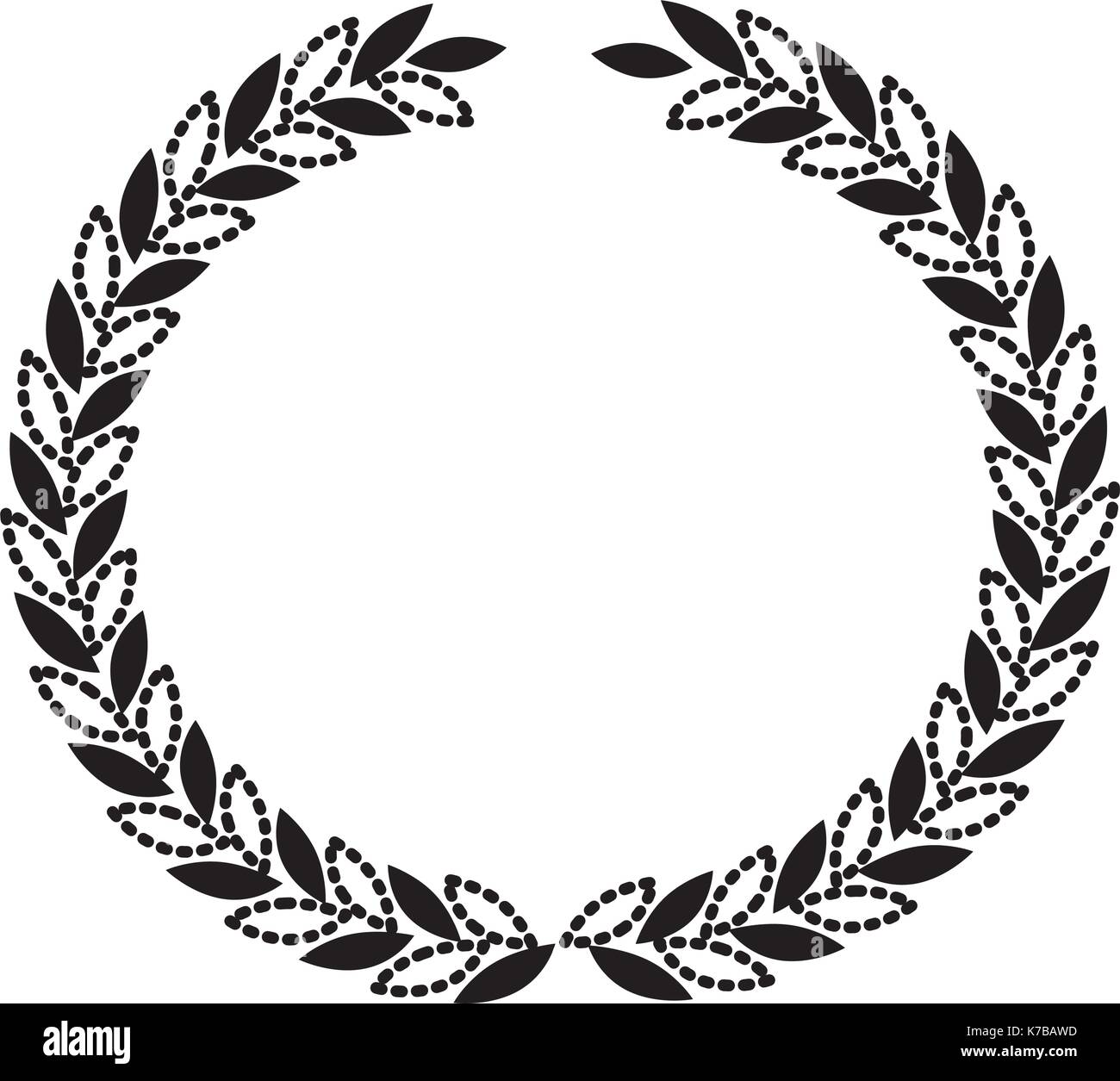 olive crown in black silhouette dotted Stock Vector Image & Art - Alamy