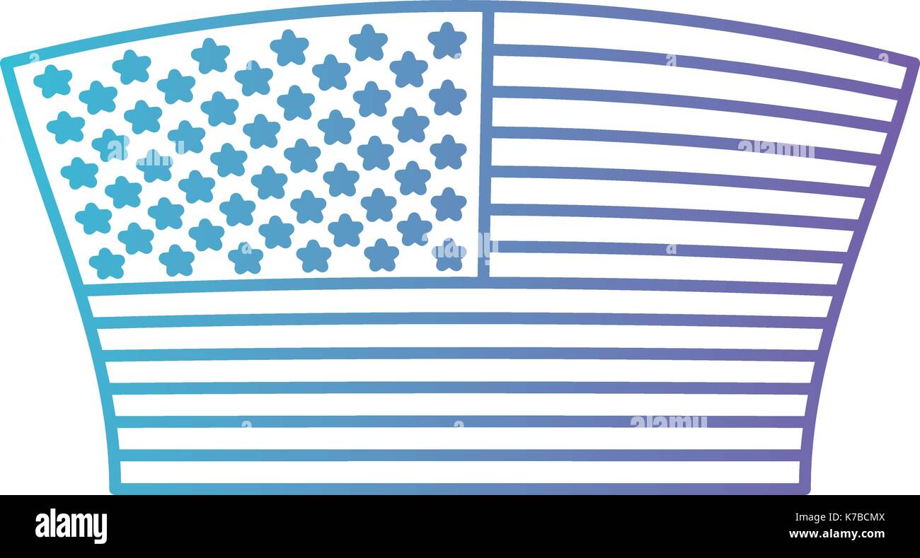 flag united states of america geometric design in color gradient ...
