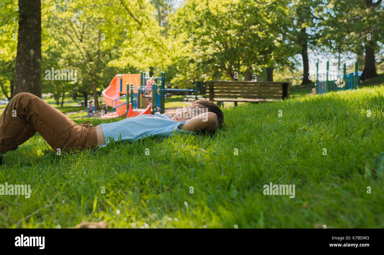 Lying on side back hi-res stock photography and images - Alamy