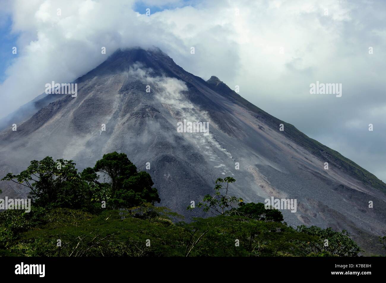 Arenal active volcano national park Costa Rica Stock Photo - Alamy