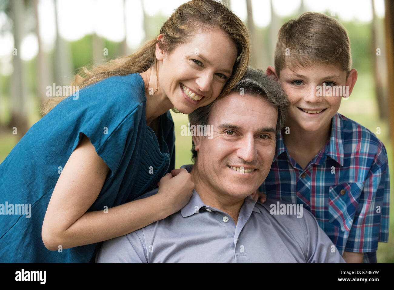 Family smiling together, portrait Stock Photo - Alamy